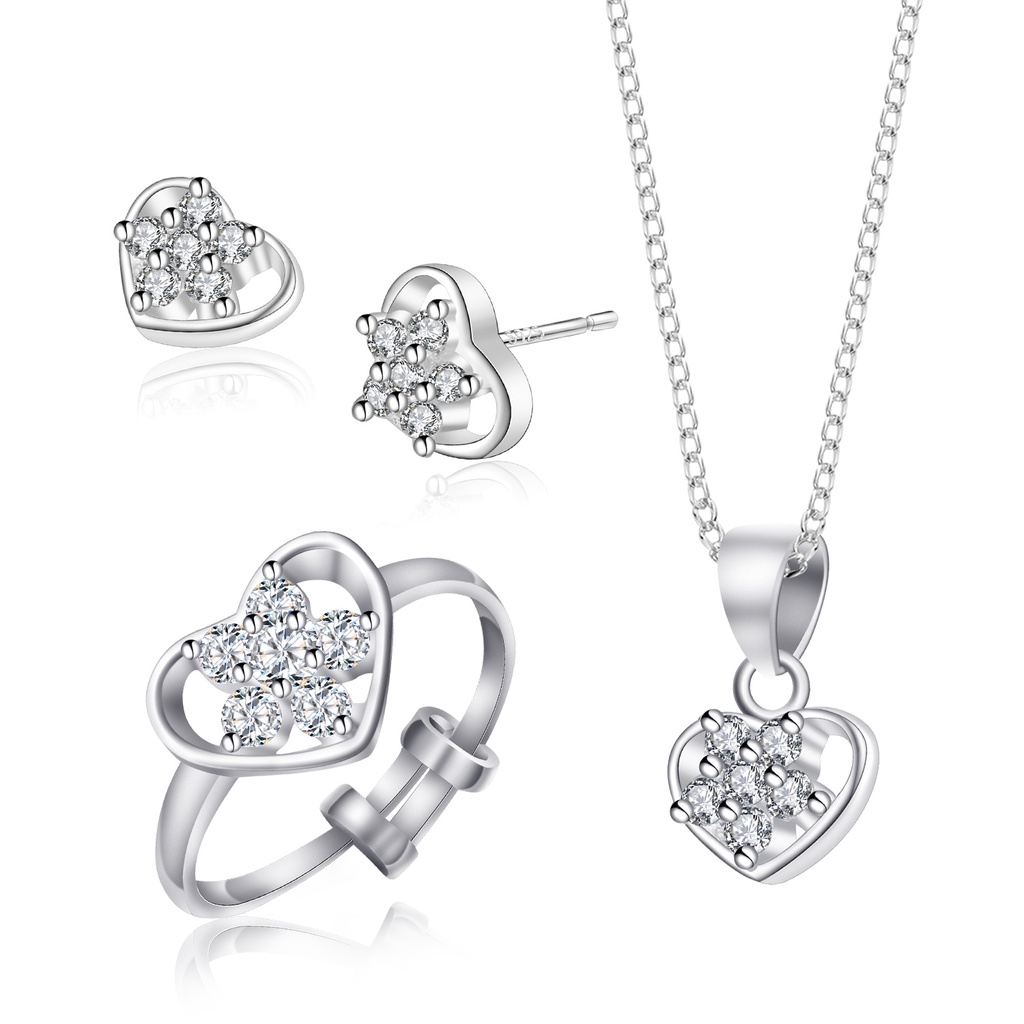 Morning Star Genuine Silver 92.5 Italy Silver Fashion Kids Set ...