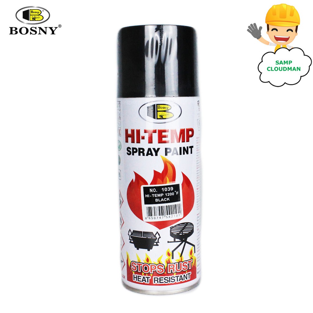 Bosny Hi-Temp 1200F High Temperature Spray Paint #1039 Gloss or #1200 ...