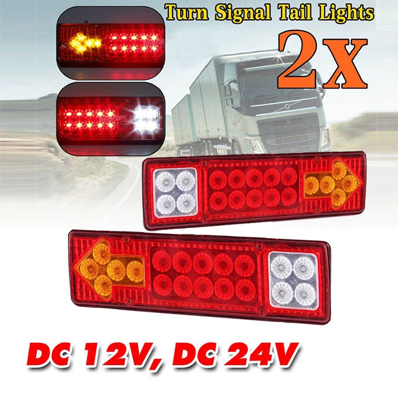 【COD】19LED Tail Lights Car Truck Lorry Brake Light Signal Lamp ...
