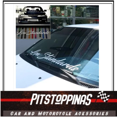 Low Standards windshield sticker 56x5 inches classic car Stickers Decal ...
