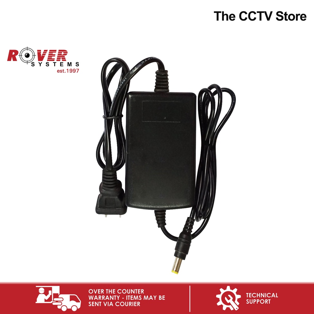 Rover Systems 2A DC 12V 24W CCTV Power Supply Desktop Adapter (1Ch ...