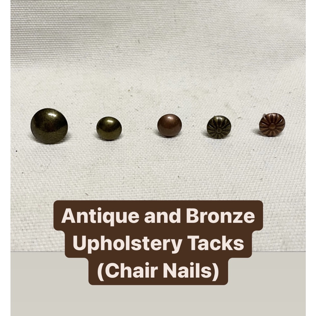 Antique Bronze Decorative Floral Chair Nails (Tacks) Upholstery Nails ...