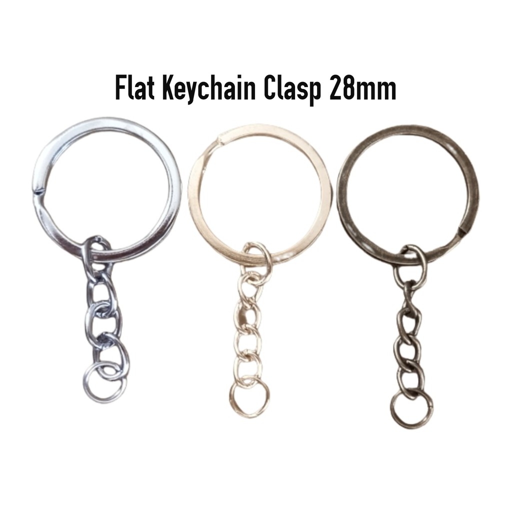 1 pc 28mm/30mm Flat Keychain Clasp | Shopee Philippines