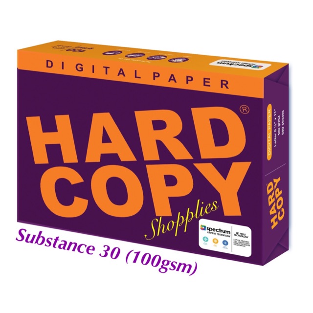 Hard Copy 100 gsm Copy paper | Shopee Philippines