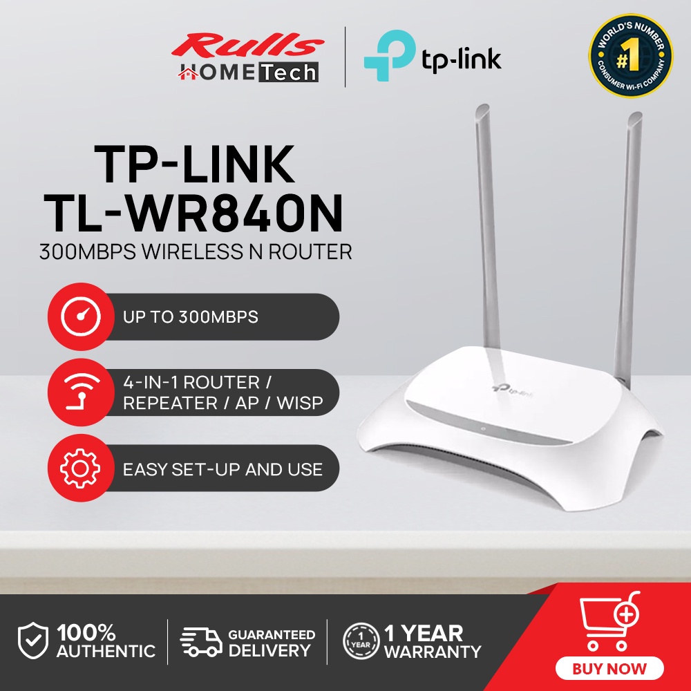 TP-Link TL-WR840N 300Mbps Wireless N Router | N300 WiFi Router | WISP ...