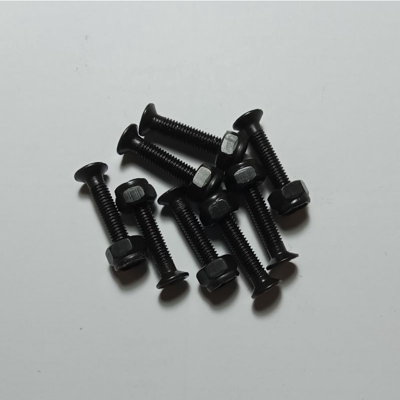 Skateboard BOLT NUTS TRUCK (PHILIPS) - BLACK (1 SET) | Shopee Philippines