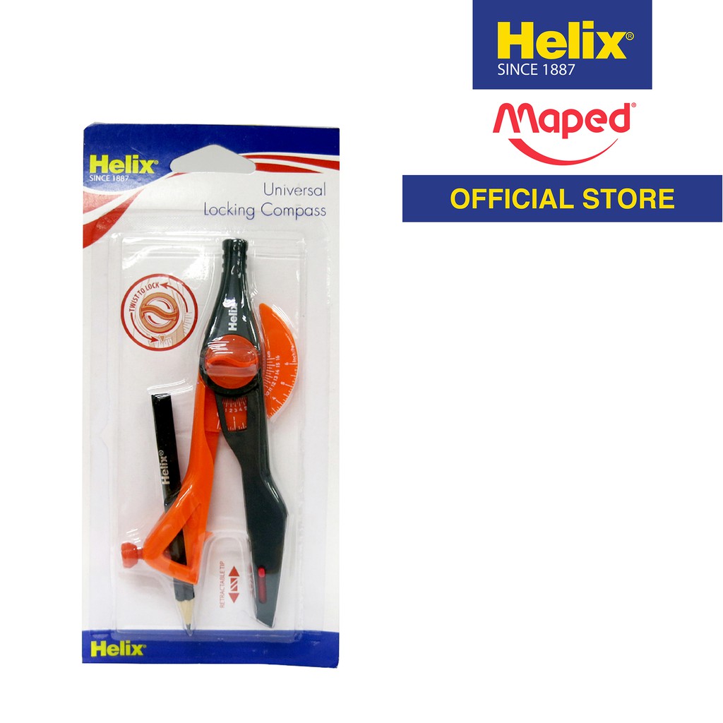 HELIX Universal Locking School Compass (X37279) | Shopee Philippines