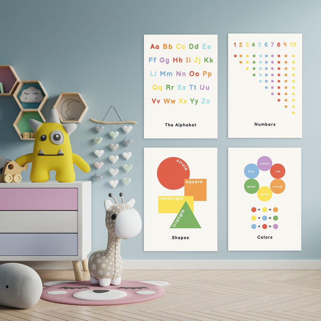 Whim Manila Learning Set For Kids Educational Wall Sticker Decal ...