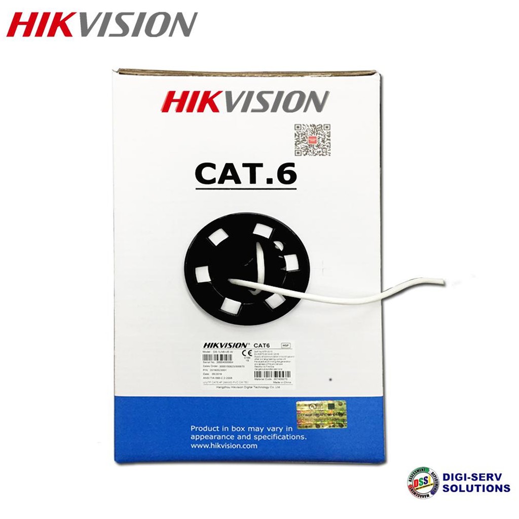 HikVision DS-1LN6-UE-W Cat6 UTP Cable 305M (Roll) | Shopee Philippines