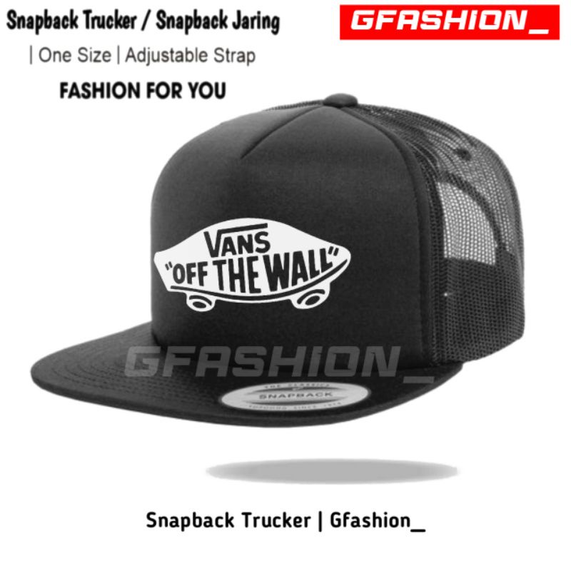 Vans OFF THE WALL SNAPBACK Net Hat/ TRUCKER SNAPBACK Hat | Shopee ...