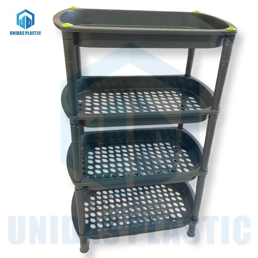 UNIDAS 4 Layers Oval universal rack black | Shopee Philippines