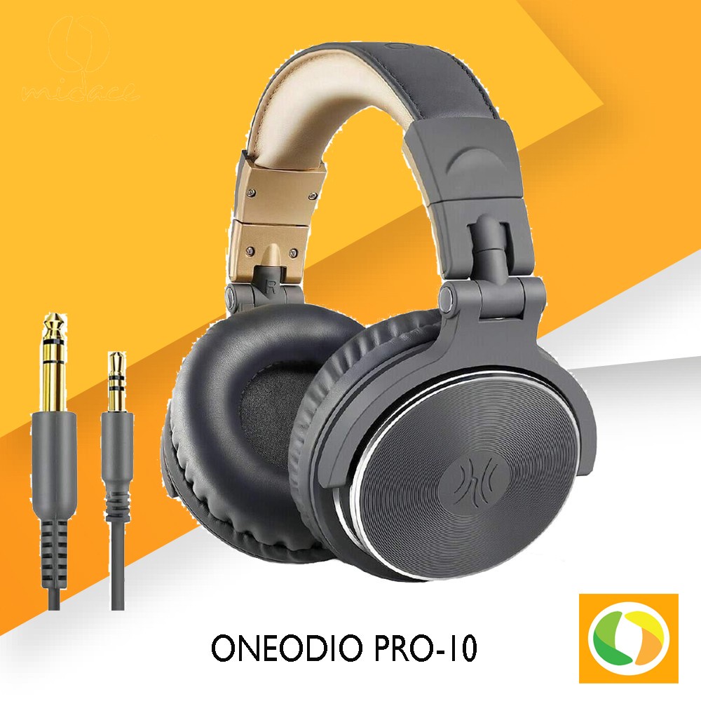 OneOdio / OneAudio Original Pro 10 DJ Studio Headphones Wired Shareable Adapter-Free Over Ear ...
