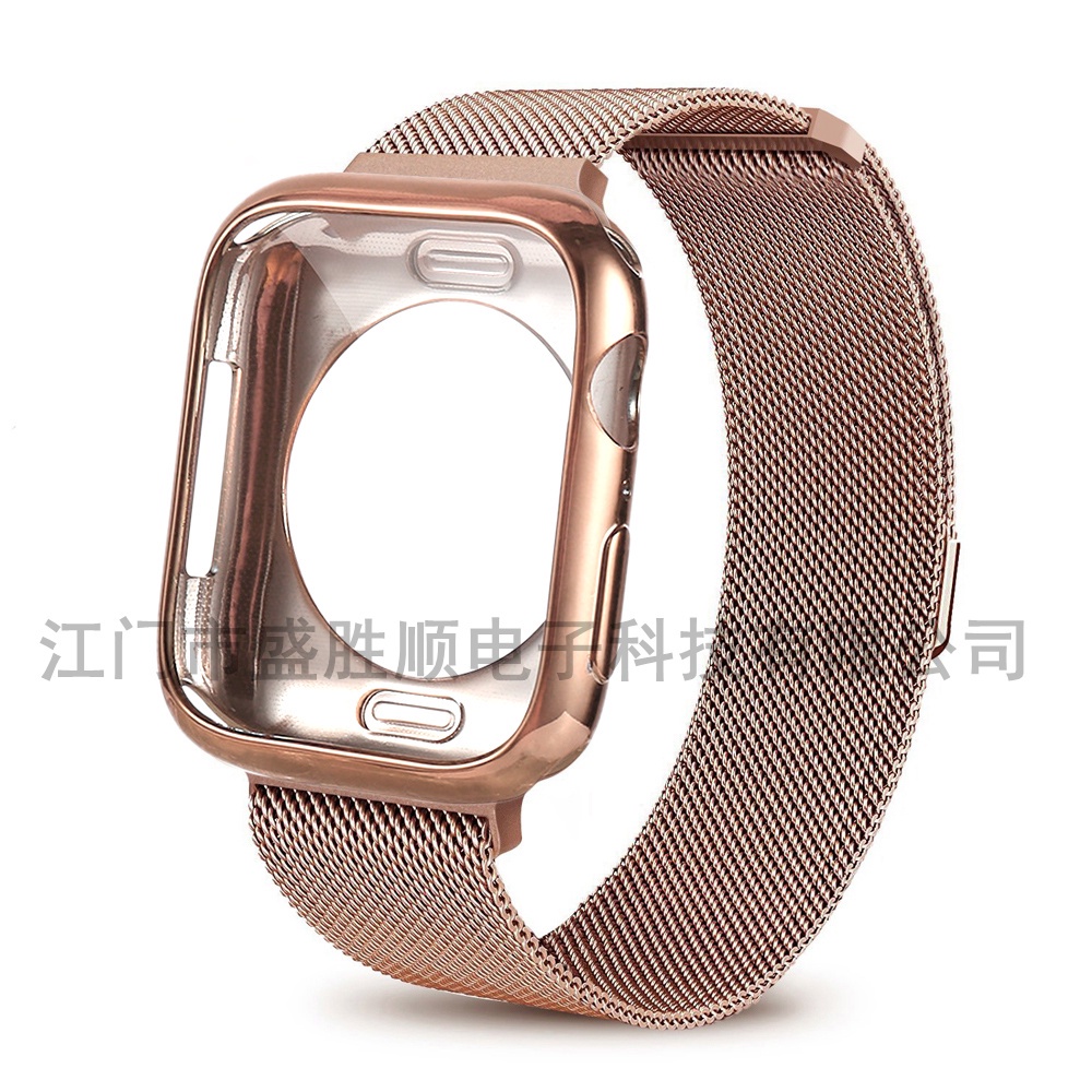 【Strap/Case】Stainless Steel band + Case Smart Watch Milanese Strap 38mm ...