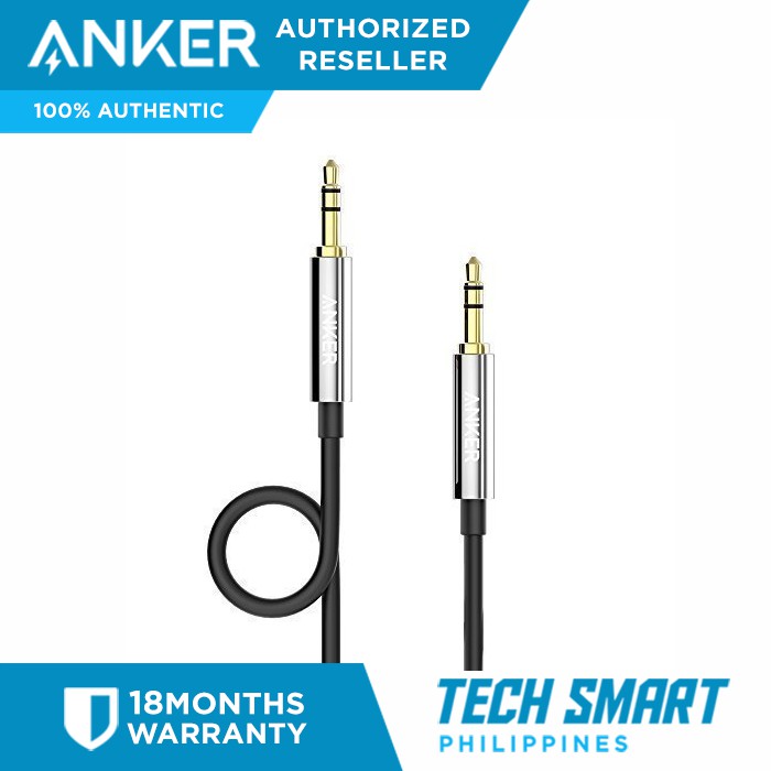 Anker 3.5mm Premium Audio Cable 4ft AUX Cable Extension | Shopee ...