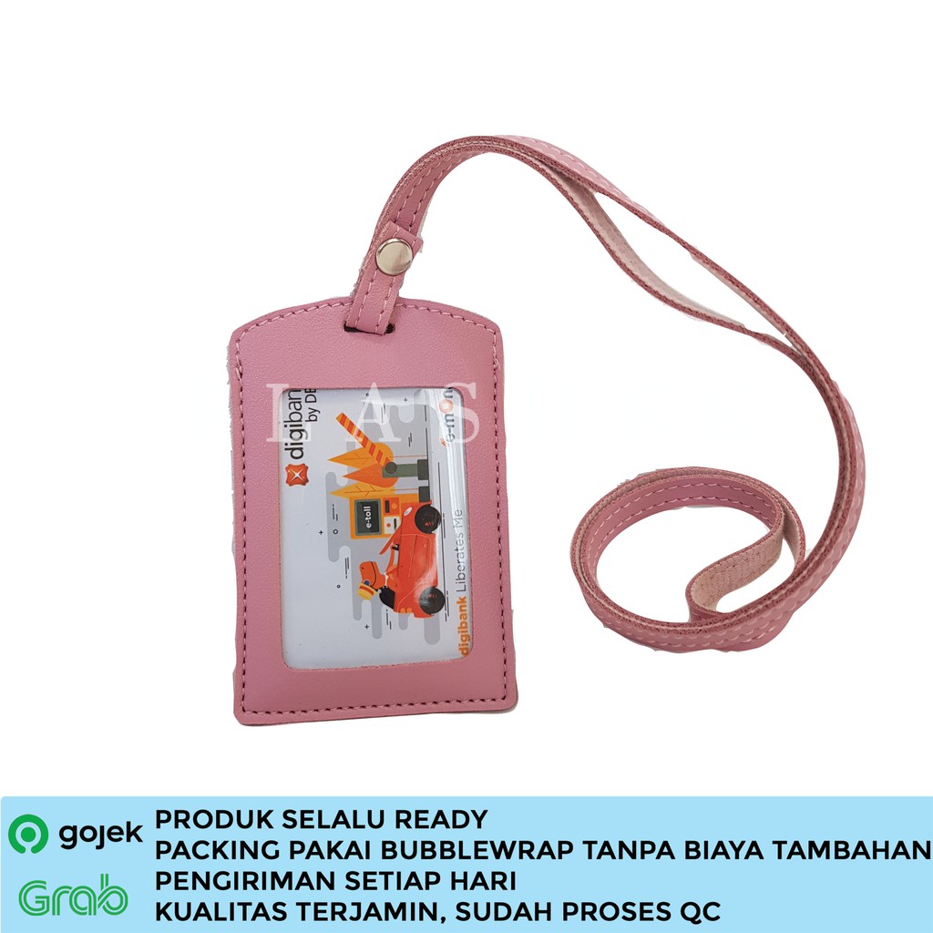 Name Tag Button ID Card Holder Leather Button Lanyard Button Lanyard ...