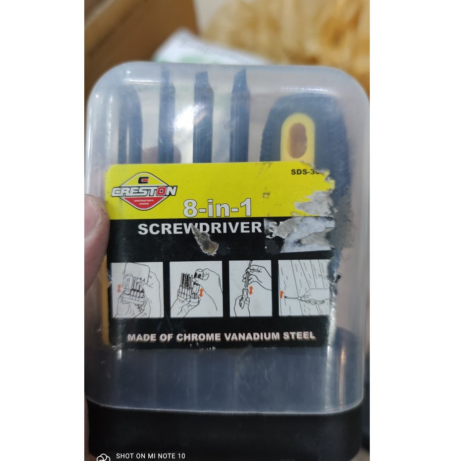 Creston 8 In 1 Screwdriver Set With Casing (Chrome Vanadium Steel ...
