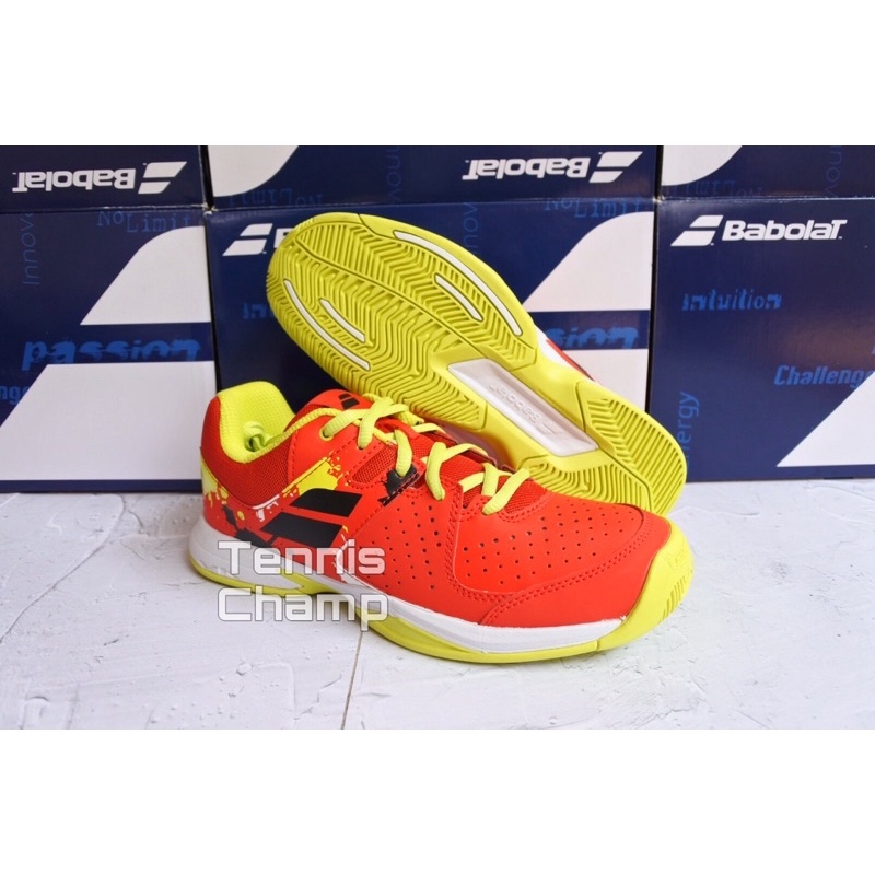 Babolat Pulsion Junior Tomato Red/Tennis Shoe Babolat Original | Shopee ...