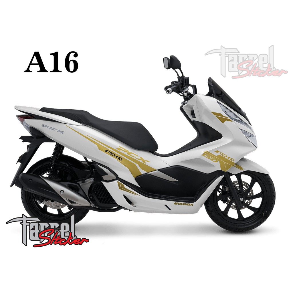 PUTIH Pcx sticker white stripping sticker a16 | Shopee Philippines