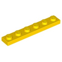 Lego Part 3666 - 1x6 Plate (5pcs per Lot) | Shopee Philippines