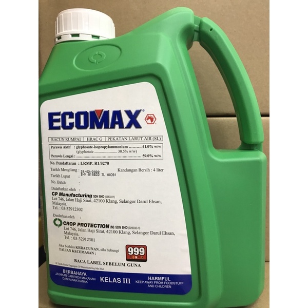 Crop Protection Ecomax 4 Liters | Shopee Philippines