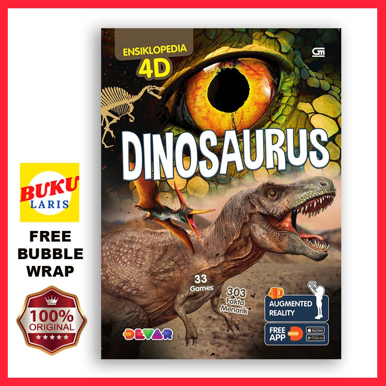 4d Encyclopedia Children's Book: Dinosaurs - Original GPU | Shopee ...