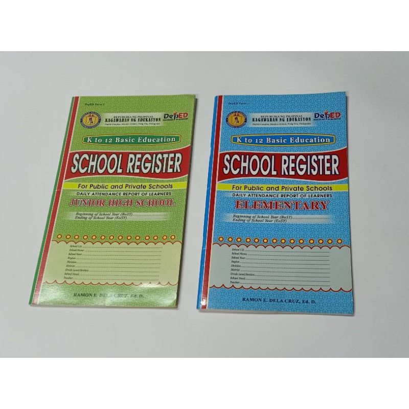 School Register Elementary, Junior High School for Public & Private ...