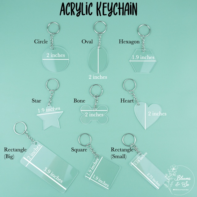 Acrylic Keychains for personalization | Shopee Philippines