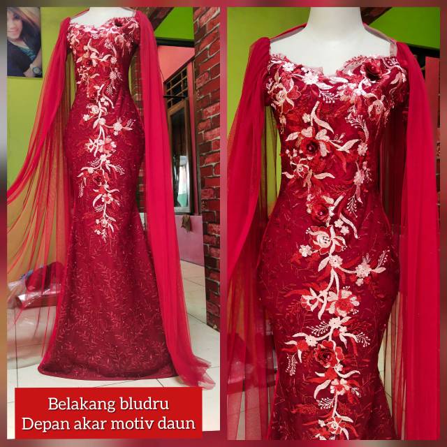 Singer clothes/singer clothes/wedding clothes/mermaid roots maroon ...