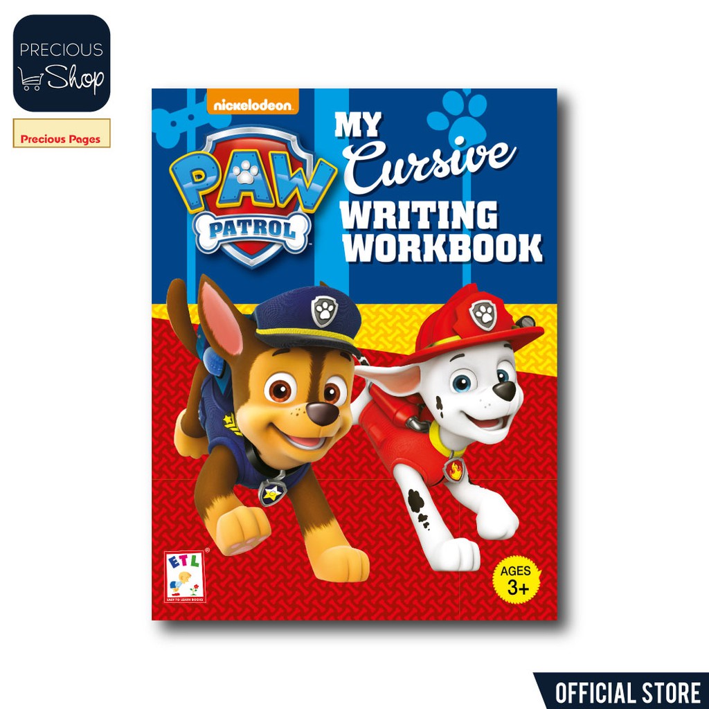 Paw Patrol - My Cursive Writing Workbook | Shopee Philippines