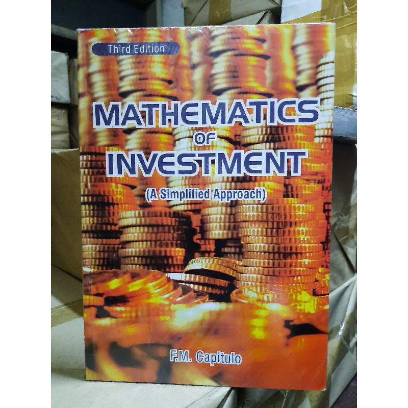 Mathematics of Investments by Capitulo (Photocopy) | Shopee Philippines