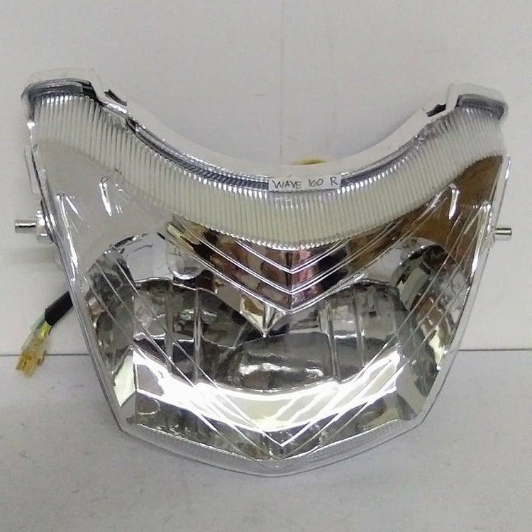 Motorcycle Headlight Assy HONDA WAVE 100R with Bulb Lights | Shopee ...