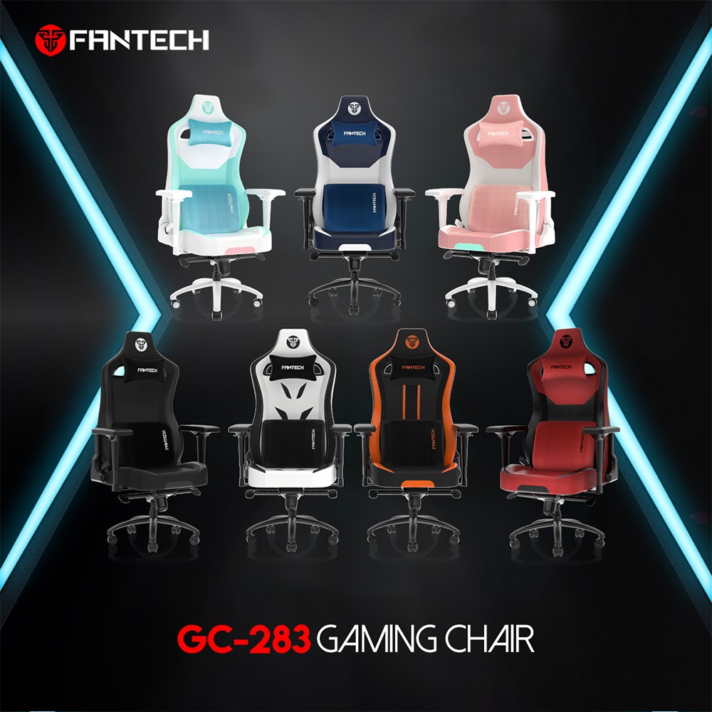Fantech GC-283 Recline Gaming Chair with Lumbar Pillow and Headrest ...