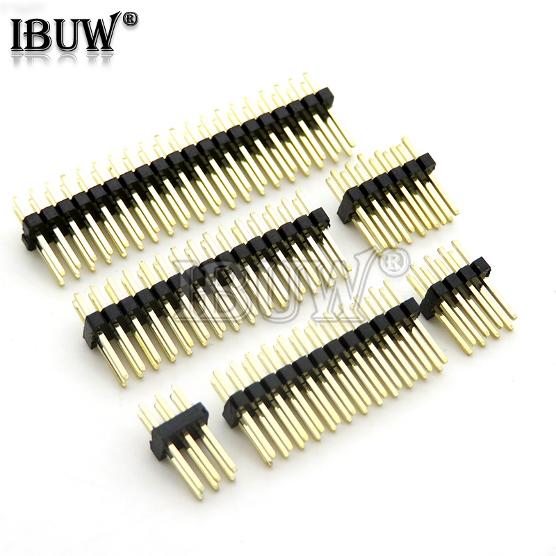 5-10pcs 1.27mm Double Row Male 2~40P Breakaway PCB Board Pin Header ...