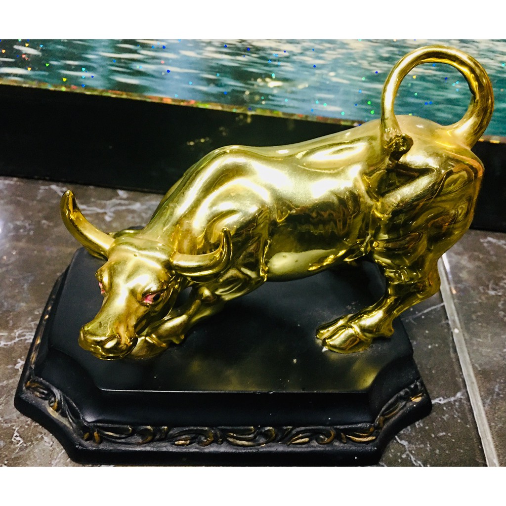 Golden Bull Statue Good Workmanship Calendar Enhance Auspiciousness To ...
