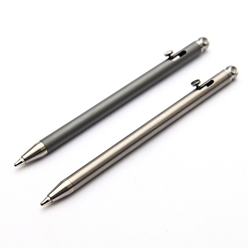 CNEDC Pure Titanium Mini Bolt Pen Portable Keychain Pen Portable Travel ...