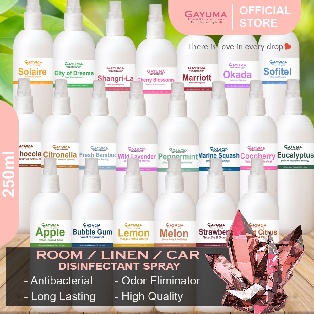 Gayuma Premium Hotel Scent Fragrance Room Car Linen Disinfectant Spray ...