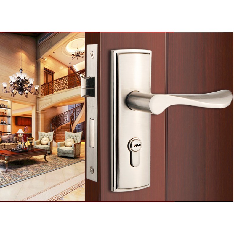 Manzan Door lock and handles-Stainless Steel double lock | Shopee ...