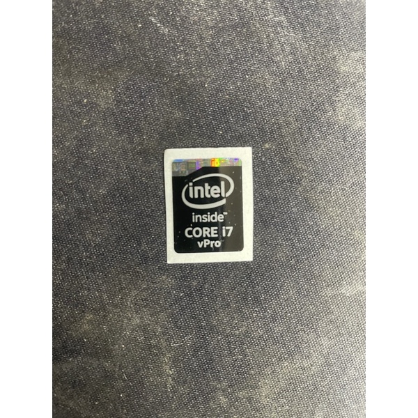 Intel Core i7 vPro gen4 black original type A logo Sticker | Shopee ...