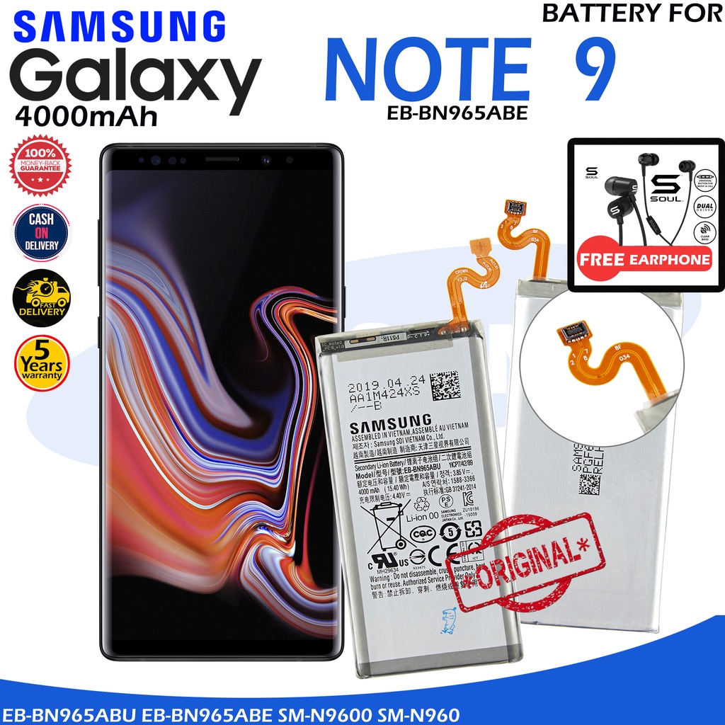 Samsung Galaxy Note 9 Battery Model Eb Bn965abu Eb Bn965abe High