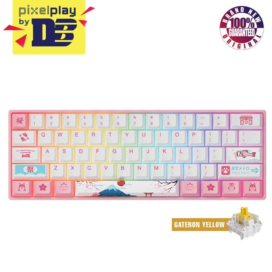 Akko World Tour Tokyo 3016S RGB Mechanical Gaming Keyboard (Gateron ...