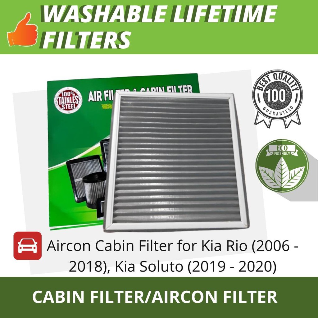 Aircon Cabin Filter for Kia Rio (2006 - 2018), Kia Soluto (2019 - 2020 ...