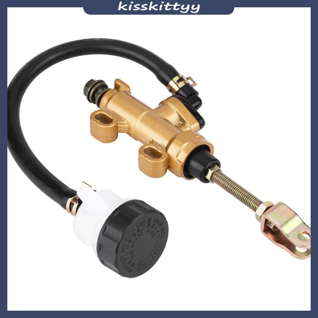 Kisskittyy Universal Motorcycle Rear Brake Pump Master Cylinder Round ...