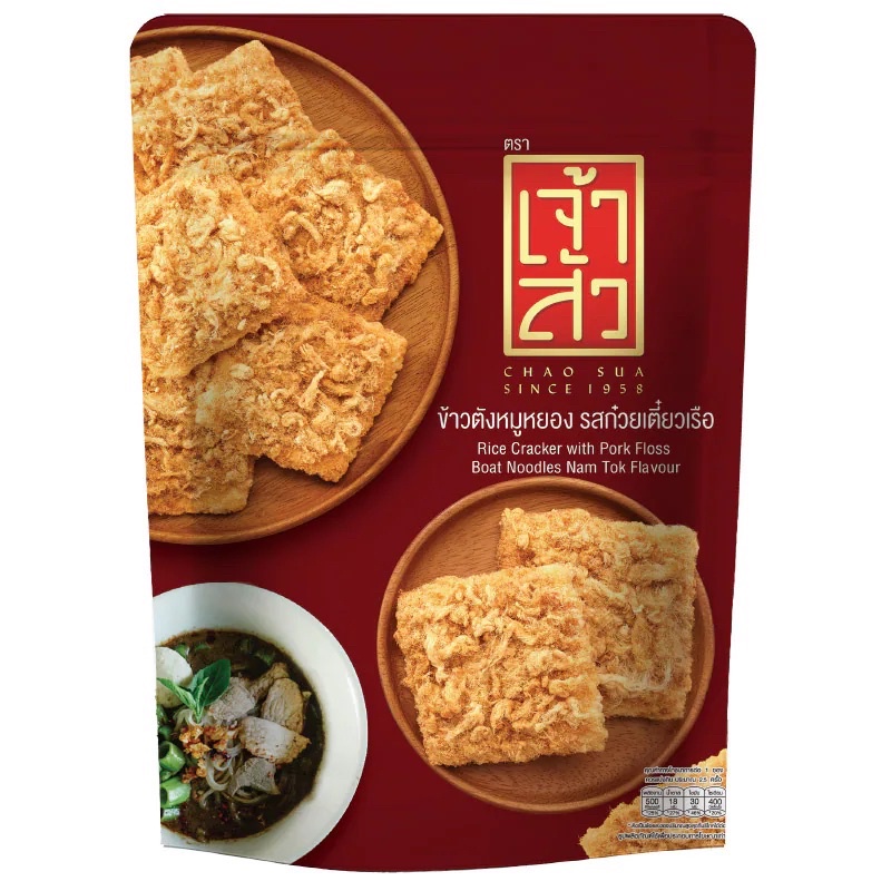 Chaosua Chao Sua Khao Tang 80 Grams Many Flavors Rice Cracker With ...
