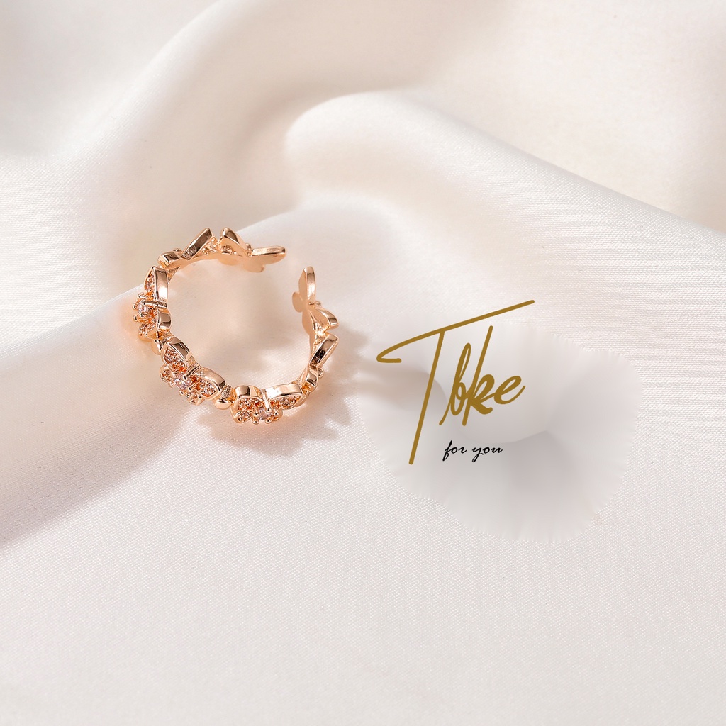 Tala 18K Gold Kyle Inspired - Butterfly Dance Ring for woman Adjustable ...