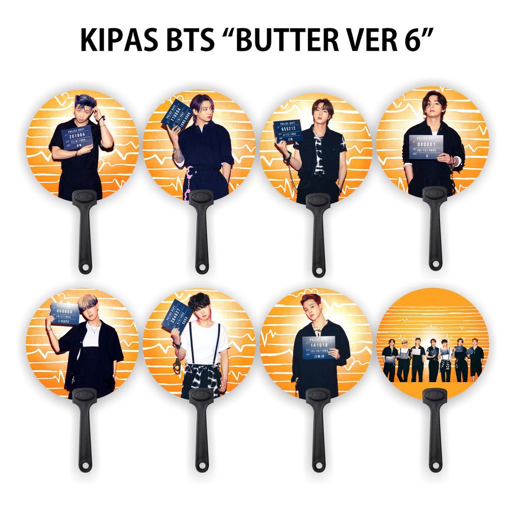 BTS BUTTER VER 6 HAND FAN | Shopee Philippines