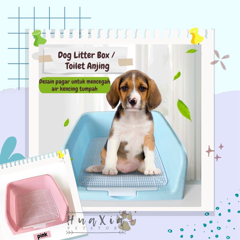 Dog Litter Box / Dog Toilet / Pet Pee Poop Training Pad Tray | Shopee ...
