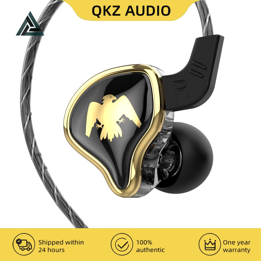 QKZ AK6 Ares 1DD Dynamic Earphones HIFI Music Sport Earbuds In Ear ...