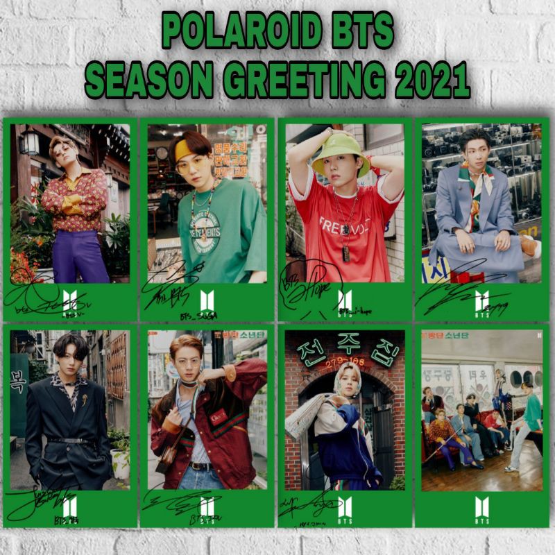Polaroid PHOTO BTS SEASON GREETING 2021+ TTD Kpop | Shopee Philippines