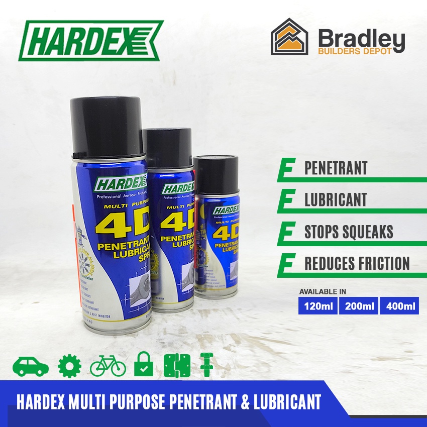 Hardex Multi Purpose 4D Penetrant and Lubricant Spray | Shopee Philippines