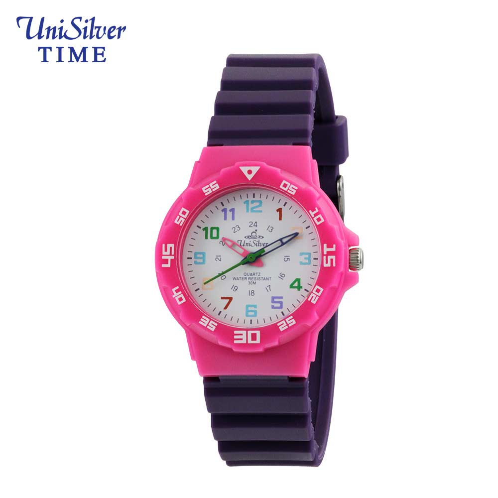 UniSilver TIME Women's Violet Analog Rubber Watch KW4437-2005 | Shopee ...
